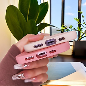 anccer Compatible with iPhone 13 Mini Case - Cute Kawaii Curly Wave Water Ripple Frame Shape Soft Silicone Shockproof Protective Cover in White