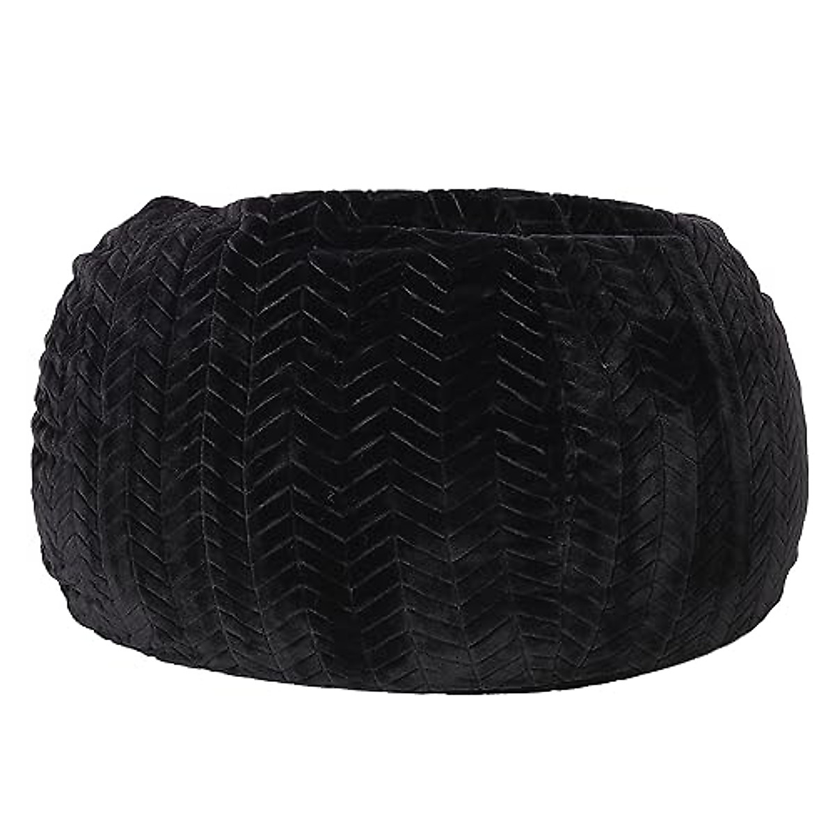 Christopher Knight Home Heavy Metal Inc Meridian Bean Bag Plush Faux Fur Chair | Comfortable and Fun Beanbag for The Whole Family| Non-Spill Memory Foam Filling (Black), Small