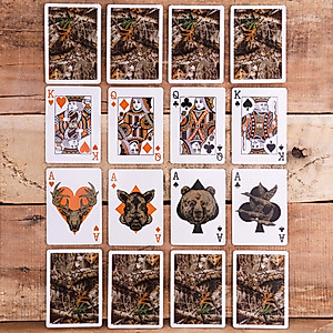 Brybelly Realtree Camouflage Playing Card Deck|Premium Woodland Standard Poker Size Camo Playing Cards|Woodland