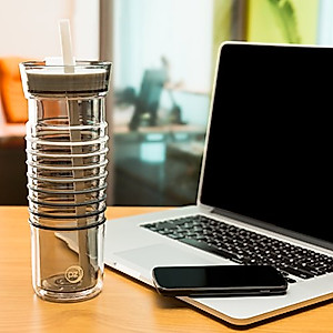 Zak Designs HydraTrak Insulated Tumbler, 1 Count (Pack of 1), Ghost