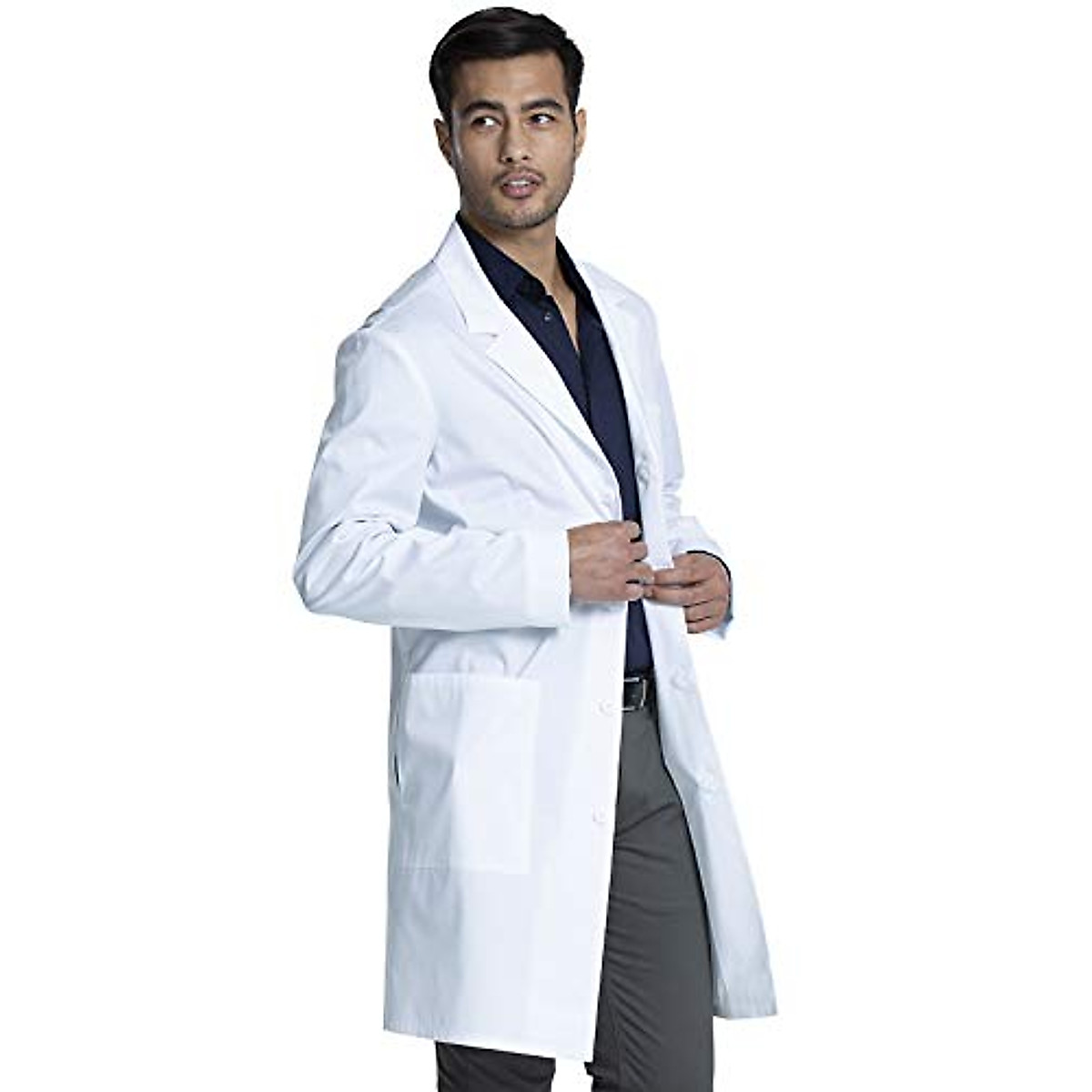 Cherokee Men & Women Scrubs Lab Coat 38'' CK460, M, White