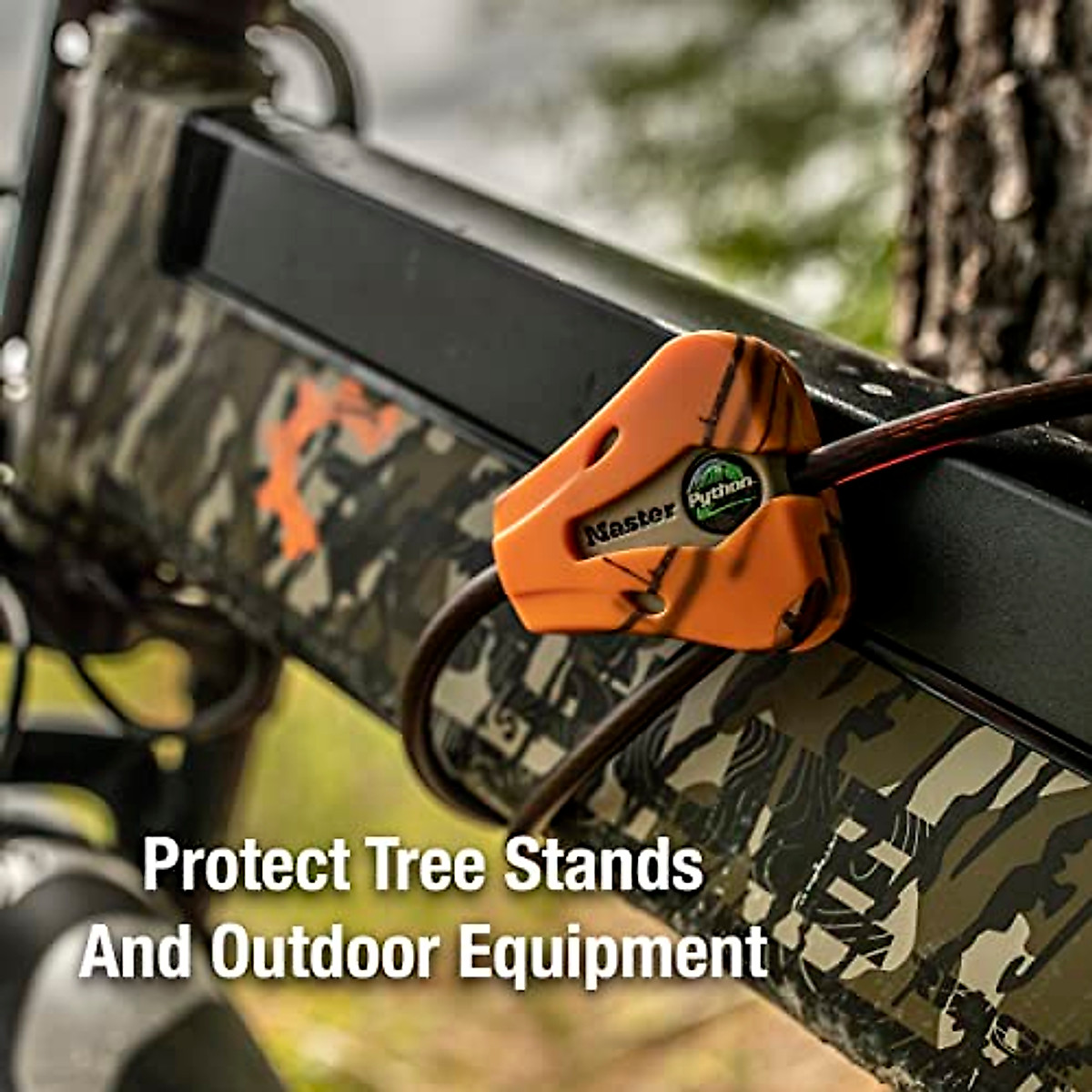 Master Lock Cable Lock, Python Adjustable Keyed Cable Lock, 6 ft. Long Cable, 2 Pack Mossy Oak Country DNA Camouflage