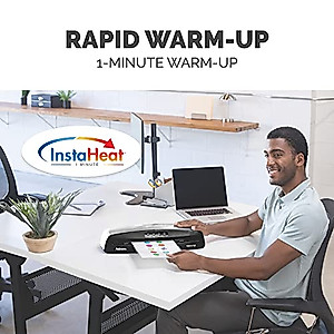 Fellowes Saturn 3i 125 Thermal Laminator Machine with Self-Adhesive Laminating Pouch Starter Kit, 12.5 inch & Thermal Laminating Pouches, Letter Size Sheets, 5mil 200pk, Clear (5743601)