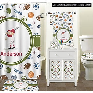 RNK Shops Personalized Sports Waste Basket - Single Sided (Black)