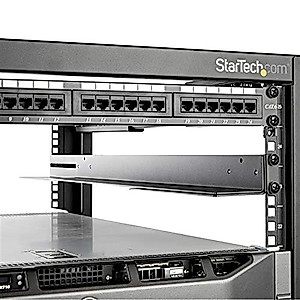 StarTech.com 1U 19 inch Server Rack Rails - 24-36 inch Adjustable Depth - Universal 4 Post Rack Mount Rails - Network Equipment/Server/UPS Mounting Rail Kit HPE ProLiant Dell PowerEdge (UNIRAILS1UB)