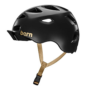 BERN - Melrose Helmet, Satin Black w/ Flip Visor, Small