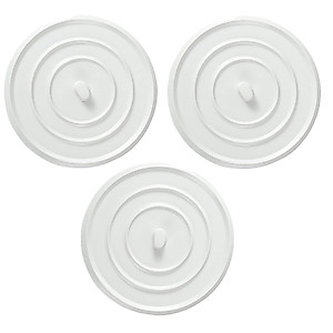 3 Pack Silicone Bathtub Drain Stopper Plug Sink Plug Universal Sink Stopper and Travel Plug for Kitchens, Bathrooms and Laundries (4.5-Inches)