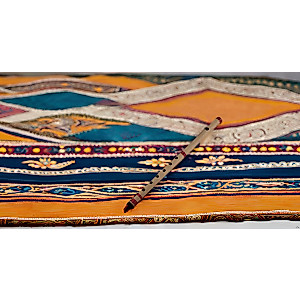 17 Inch Authentic Indian Wooden Bamboo Flute in 'A' Key Fipple Woodwind Musical Instrument Recorder Traditional Bansuri Handcrafted Novelty Decoratives & Collectibles