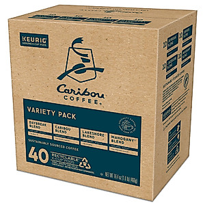 Keurig Caribou Coffee Favorites Variety Pack, Single-Serve Coffee K-Cup Pods Sampler, 40 Count