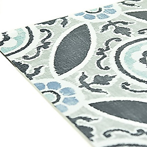 FloorPops FP2484 Sienna Peel & Stick Floor Tiles, Grey