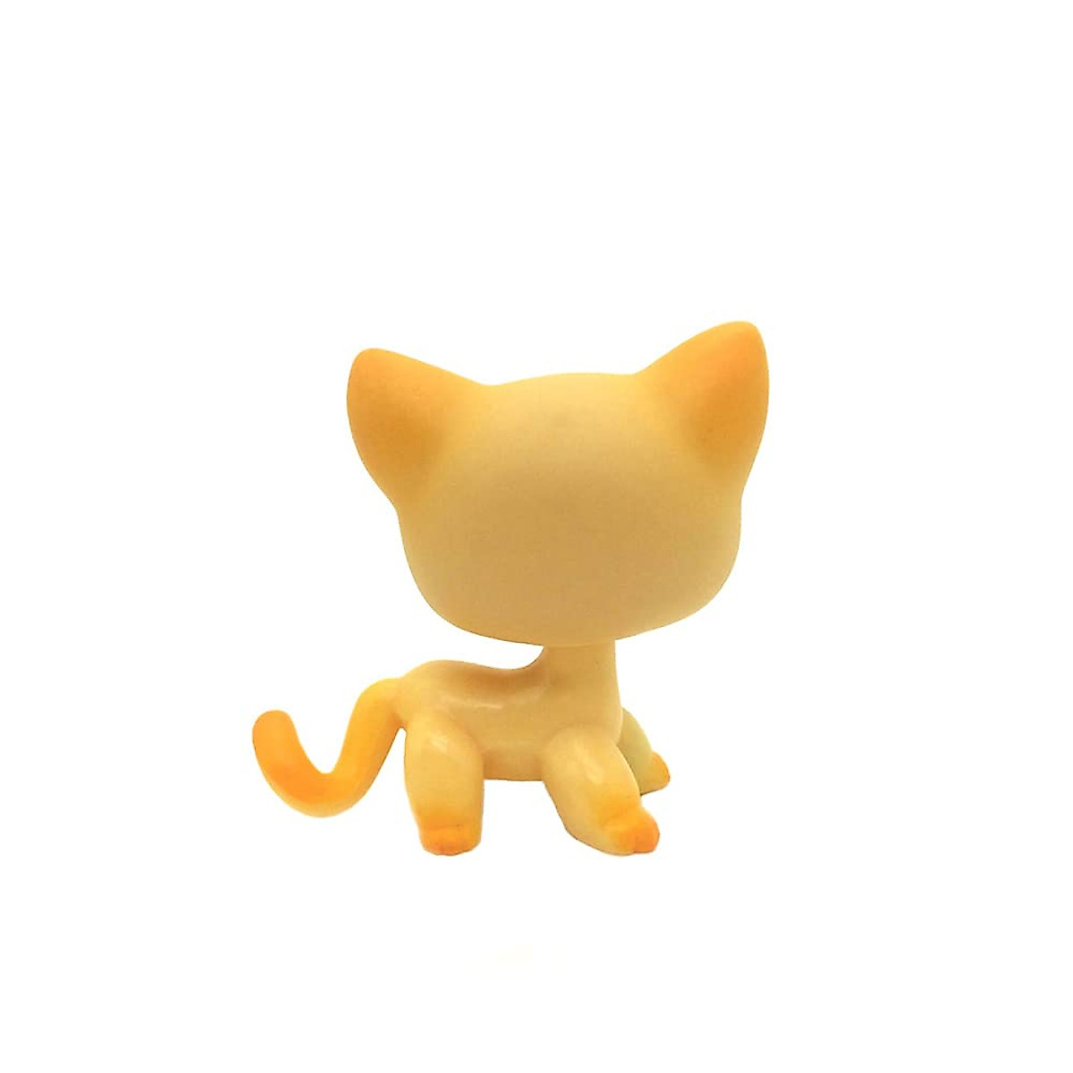Keqijiaju Action Figures Mini Pet Yellow & Orange Shorthair Kitty Cat #339 Animal Toys