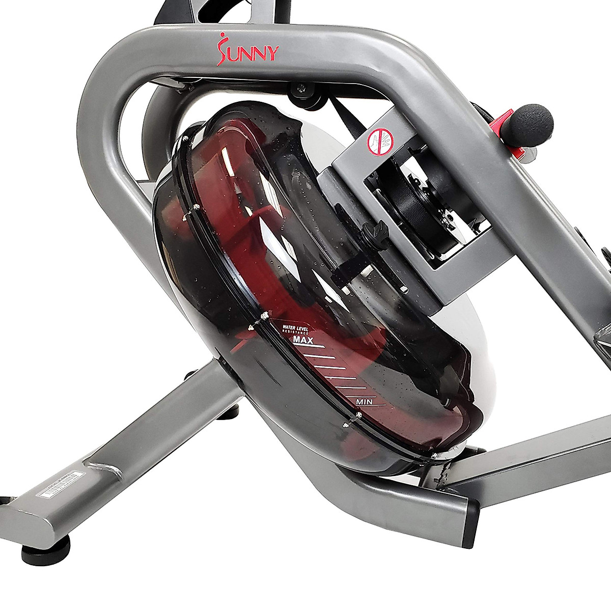 Sunny Health & Fitness Phantom Hydro Water Rowing Machine - SF-RW5910, Silver