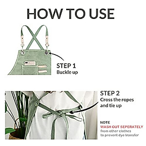 carrotez Adjustable Over sized Plus Size Canvas Apron with Pockets Men and Women Aprons