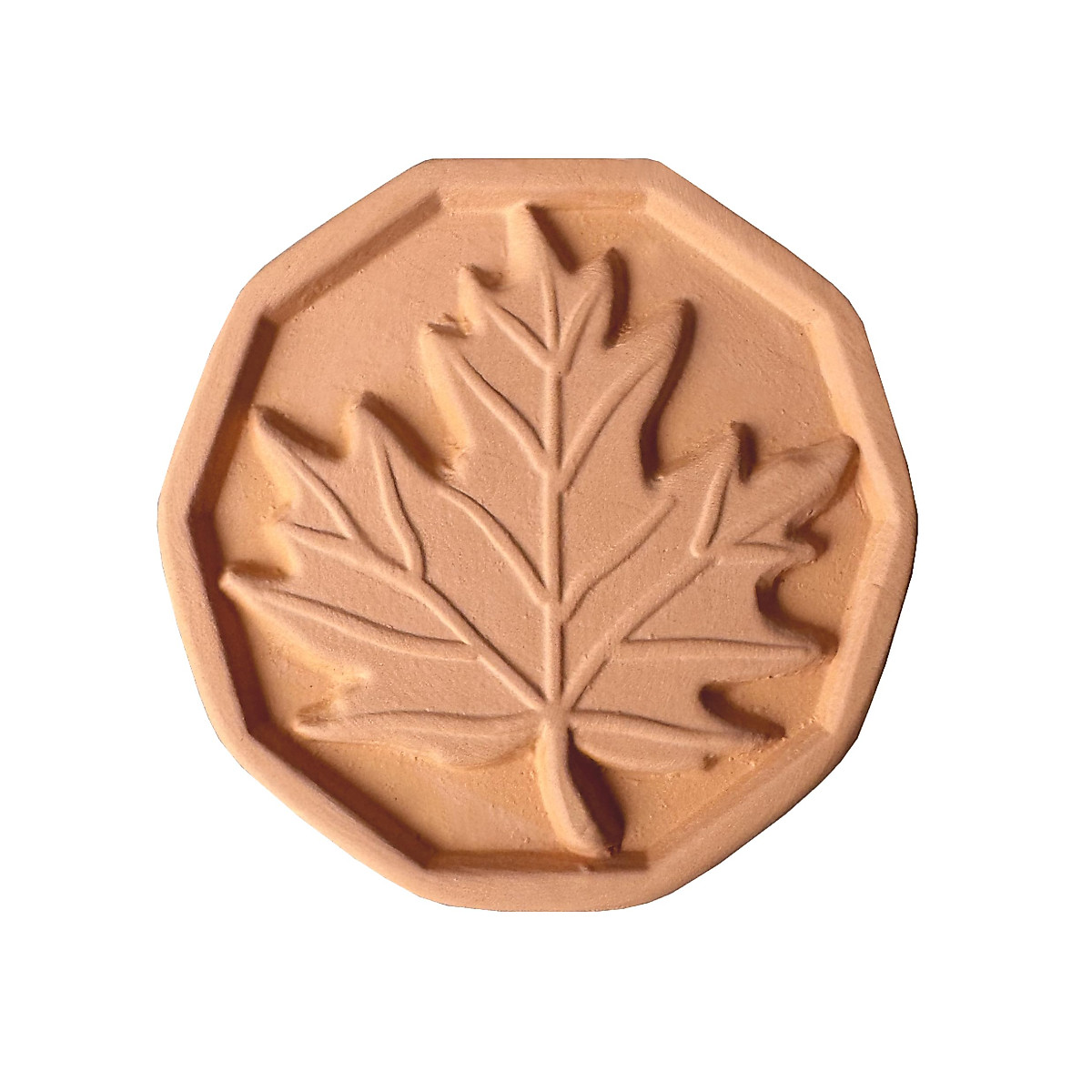 OULLYY 2 Pack Brown Sugar Saver and Softener, Terracotta Brown Sugar Keeper Disc for Food Storage Containers, Reusable & Food Safe, Maple Leaf