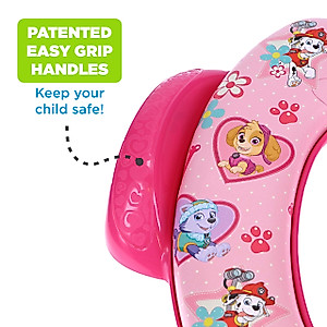 Nickelodeon Paw Patrol "Skye and Everest" Soft Potty Seat for Toilet Training Kids, Pink, Standard
