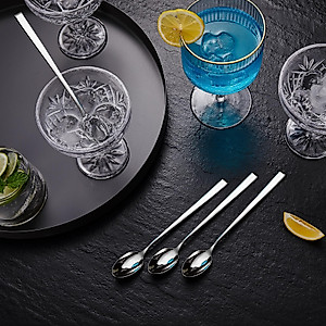 Royalrose Alexander Fine Spoons, Set of 4, 18/10 Stainless Steel, Well Made, Dishwasher Safe, Heavy Duty Spoon (7.3" Iced Tea Spoons)