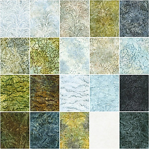 Lunn Studios Artisan Batiks Patterns in Nature 20 Fat Quarters Robert Kaufman Fabrics FQ-2156-20