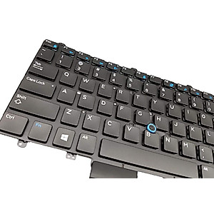 New Keyboard for Dell Latitude E5550 E5570 5550 5580 5590 5591 Precision 3510 3520 7510 7520 7710 7720 US MP-13P53USJ698 PK1313M3B00 16I24613578M 0383D7 Black Backlight