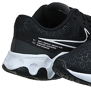 NIKE Women's Running Shoe, Black White Dk Smoke Grey, 6.5