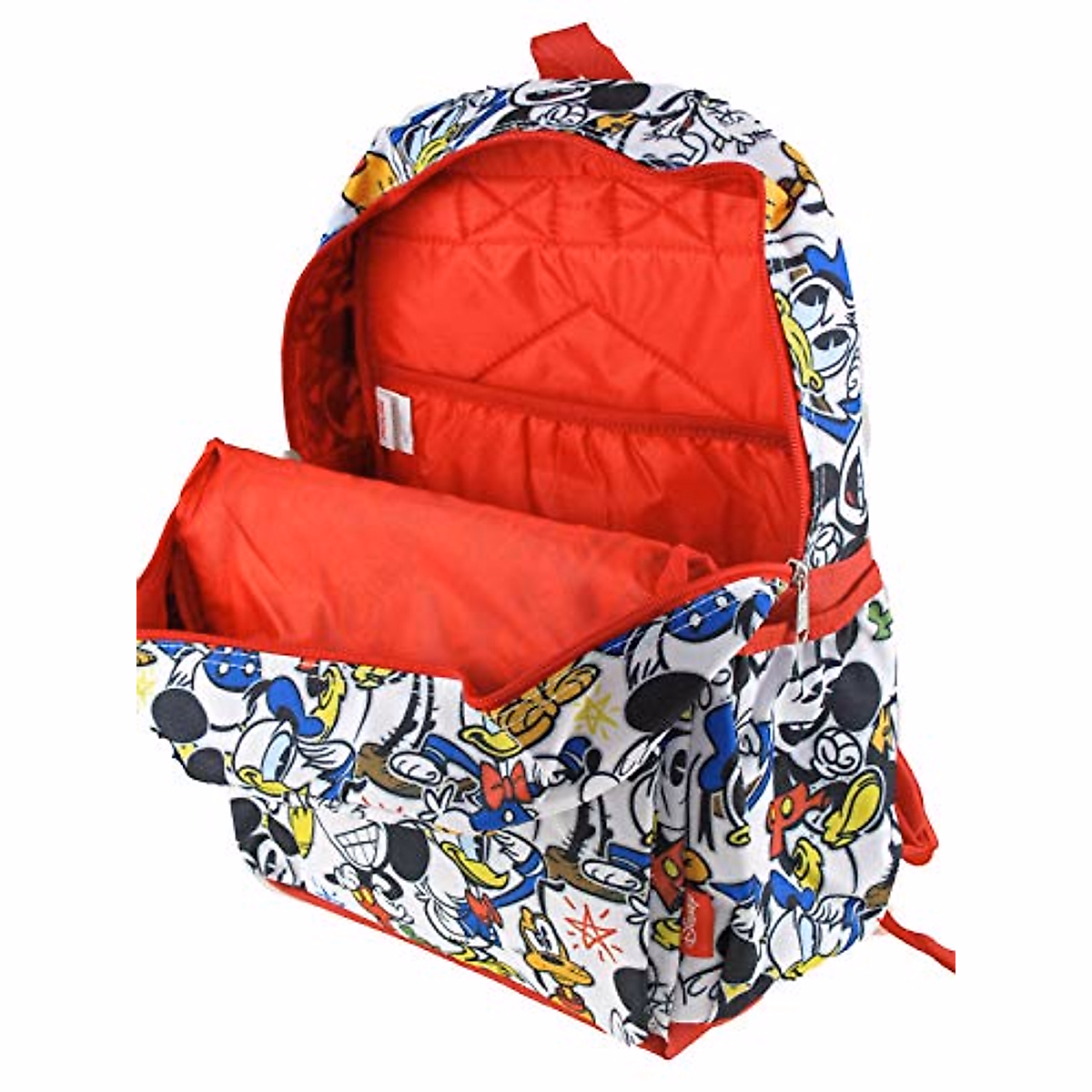 Mickey and Friends 16 inch All Over Print Deluxe Backpack With Laptop Compartment