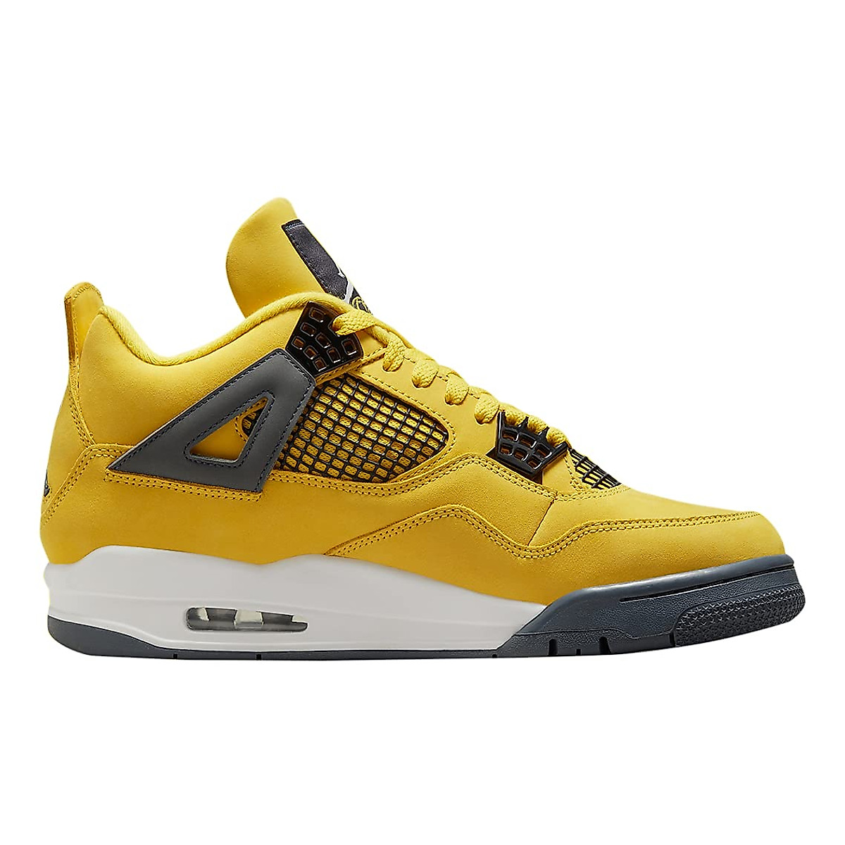 Nike Jordan Mens Air Jordan 4 Retro CT8527 700 Lightning 2021 - Size 14, Tour Yellow/Dark Blue Grey