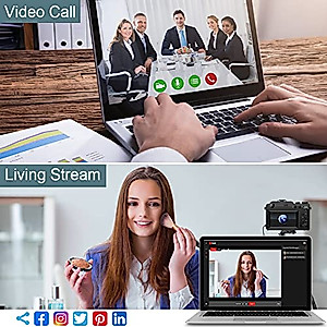 Vlogging Camera 4K 48MP Digital Cameras Autofocus Cameras for Photography with 18X Digital Zoom 4K Camera Point and Shoot Digital Cameras with 32GB Card