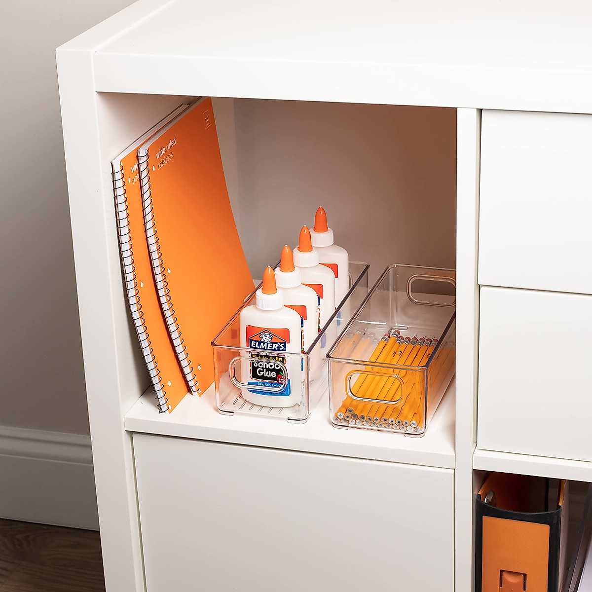 bHome & Co Clear Plastic Storage Bins - Pantry Organization and Storage Containers Small Stackable Clear Storage Bins Containers for Organizing - Kitchen Organization - Fridge Pantry Organizer Bins