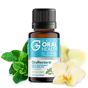 Advanced Bad Breath Treatment Duo — The Oral Probiotics Tablet & OraRestore Natural Mouth & Tooth Concentrated Oil — Dentist Formulated Mint Flavor
