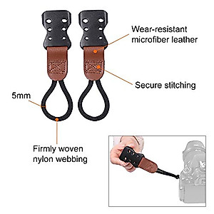 Vigorport Camera Strap,Cross Shoulder Straps for Binoculars, Rangefinders,Harness Strap Compatible with Canon, Nikon, Sony and DSLR SLR Cameras-Brown