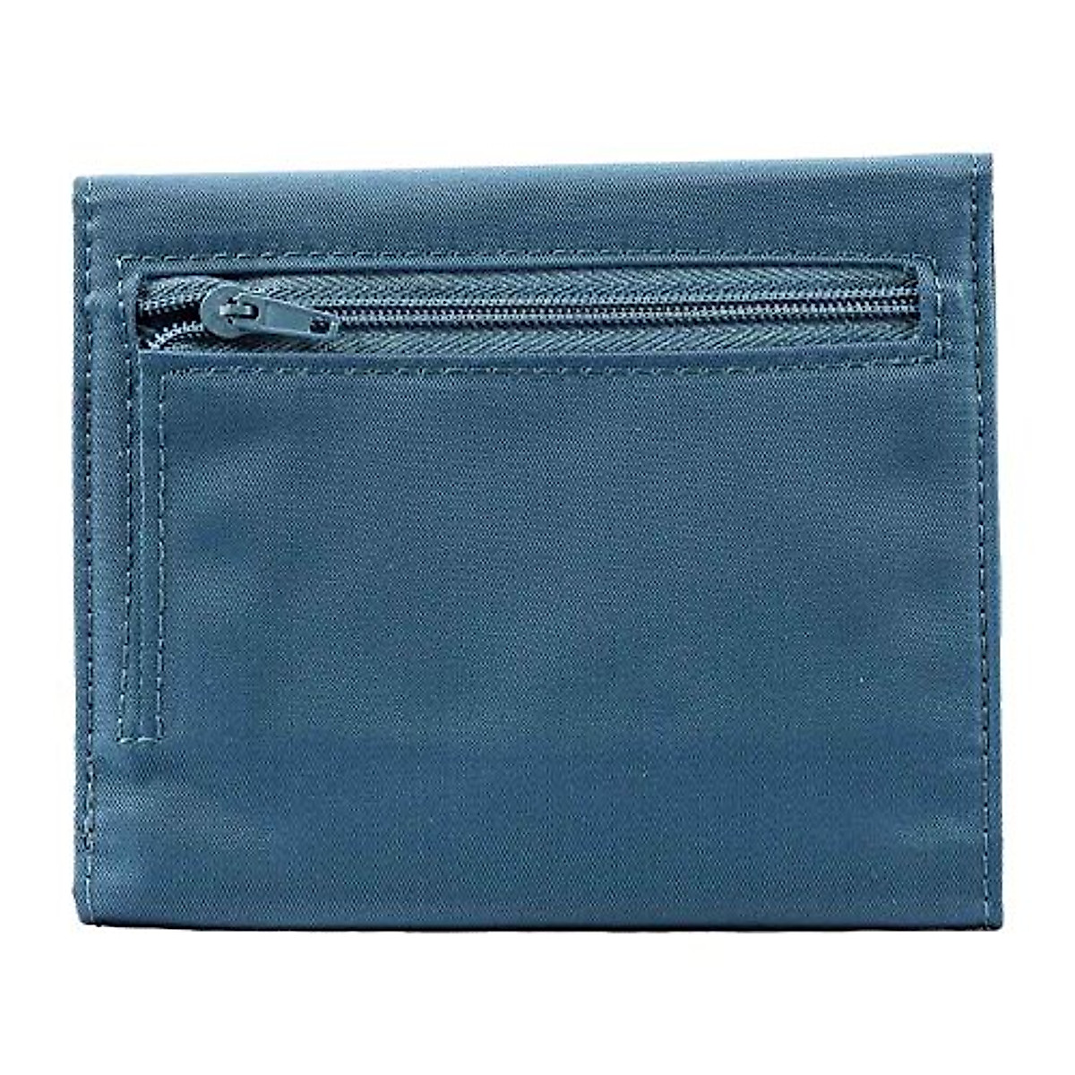 Big Skinny Women's Trixie Tri-Fold Leather Wallet, Holds Up to 30 Cards, Compact,Lightweight, Teal