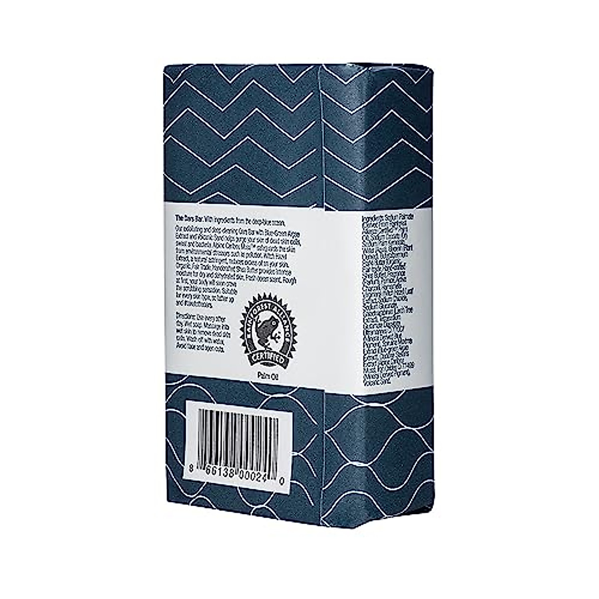 Oars + Alps Blue Charcoal Exfoliating Men's Bar Soap, Dermatologist Tested and Made with Clean Ingredients, Travel Size, 1 Pack, 6 Oz