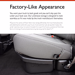 DU-HA Under Seat Storage Fits 99-07 Chevrolet/GMC Silverado/Sierra Extended Cab, Dk Gray, Part #10001