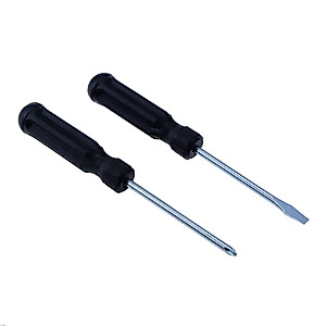 Pastlla 10Pcs Screwdrivers Set, 5 Phillips Screwdriver & 5 Flat Head Screwdriver Magnetic Screwdriver Set for Fastening, Loosening Screws, Repairing Home Improvement Craft (Black, 6 Inch)