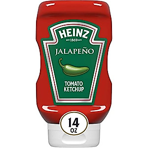 Heinz Jalapeno Tomato Ketchup Blended with Jalapeno (14 oz Bottle)