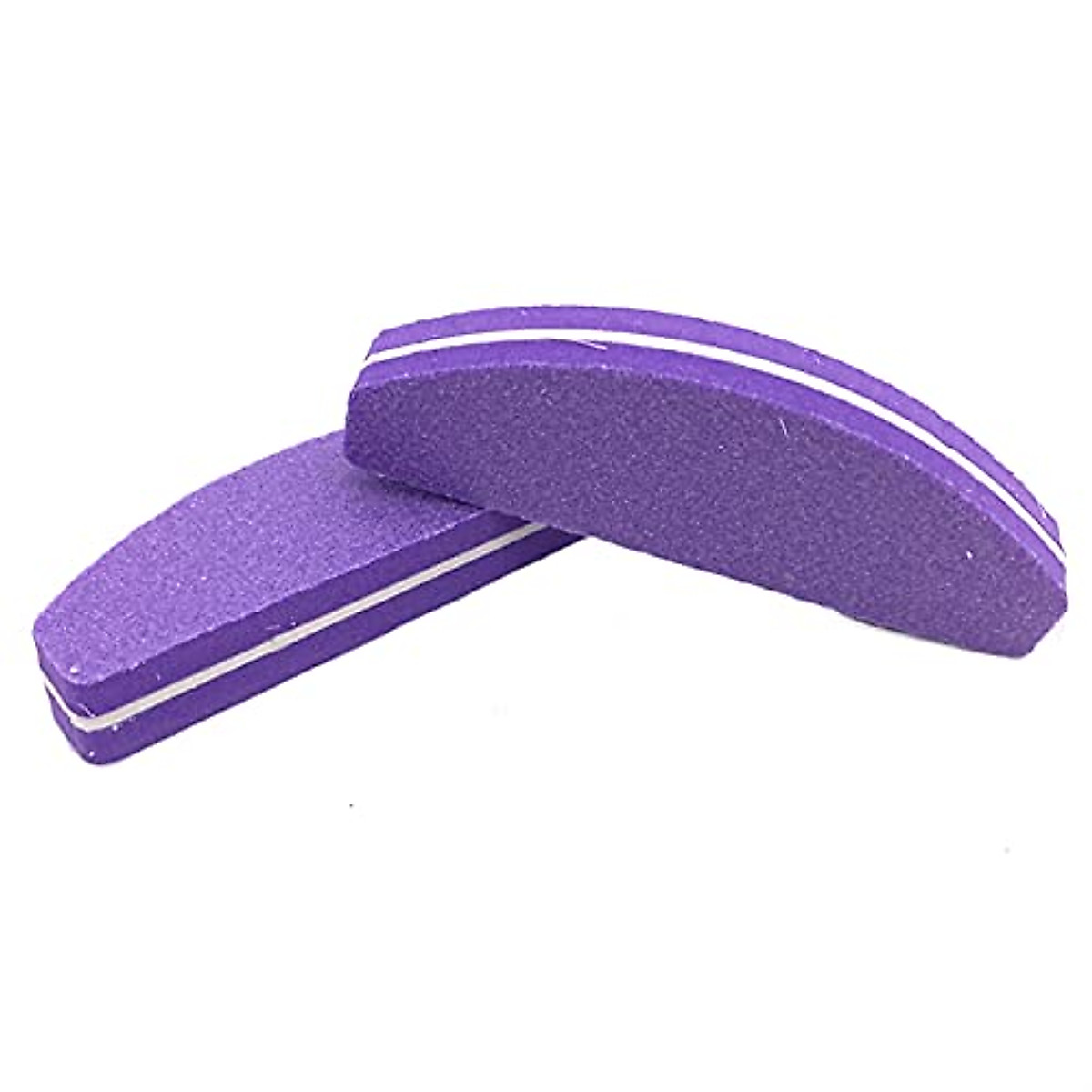 zenglingliang Nail Buffer Sanding Block 100/180 Grit Nail Files Washable Double-Side Emery Board Nail Buffering Files Salon Manicure Tools Supplier, 10pcs/Pack Nail File (Color : Purple)