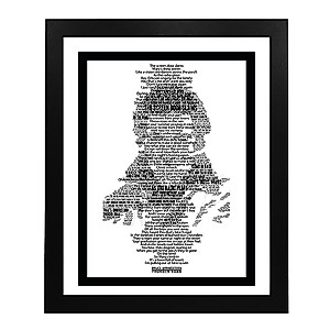 Bruce Springsteen - Thunder Road Music Wall Art Decor, This Ready to Frame Song Lyric Wall Art Poster Print is Good For Music Room, Pop-Rock Band Decor, Studio, And Room Decor, Unframed -11 x 14”