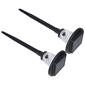 Pathway Lamp, IP65 Waterproof Dual Modes Solar Lawn Light Convenient Efficient Ground Stake Glass for Sidewalk