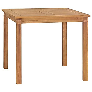 qiangxing 3 Piece Patio Dining Set Outdoor Patio Dining Set Outdoor Patio Furniture Patio Set Patio Table and Chairs Set Solid Teak Wood 3060002