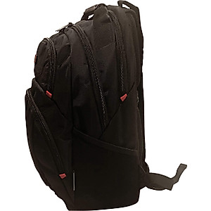 Wenger Tandem Backpack with 16 Laptop Pocket and Tablet Pocket, Black