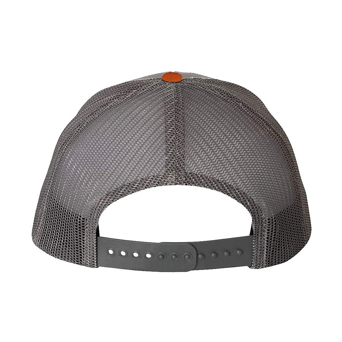 WUE Simple Pine Trees Trucker Hats for Men Adjustable Snapback Mesh Cap Great for Outdoors (Heather/Orange/Charcoal)