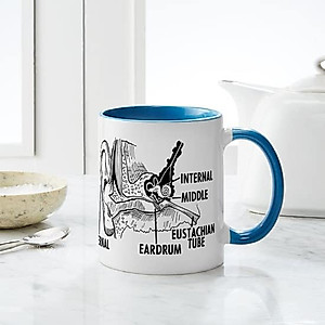 CafePress Ear Diagram Mug Ceramic Coffee Mug, Tea Cup 11 oz