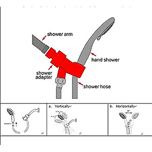 Shower Head Multi-function Hand-held Shower Set Shower Pressurization Water Off Suspended Shower Enjoy Luxurious Rain Shower Head