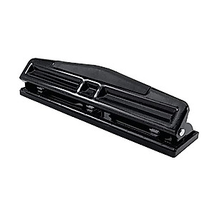 Office Depot(R) 3-Hole Adjustable Punch, Black
