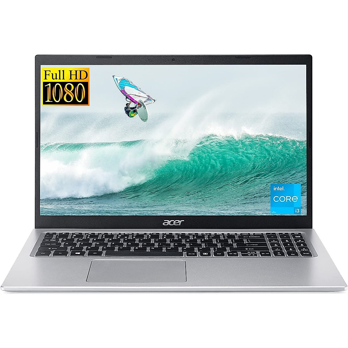 Acer Aspire 5 Laptop, 15.6" Full HD Display, 11th Gen Intel Core i3-1115G4 Processor, 4GB DDR4, 128GB NVMe SSD, WiFi 6, Windows 11 Home (S Mode)