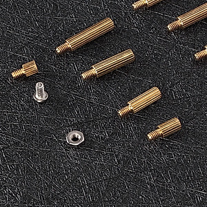 Knurled Standoffs, 270Pcs Installation Tool Screw Nut Brass Standoff Assortment for PCB Motherboard Mount for Electronics for Raspberry Pi