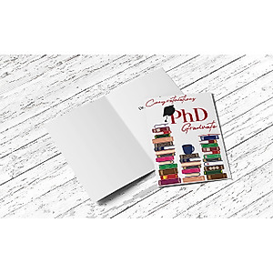 Red Door Inspirations Graduation Card - MBA and PhD Graduate Graduation Card. Includes single card and envelope. (PhD Graduate)