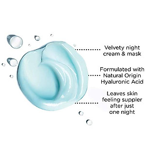 Vichy Aqualia Thermal Spa Face Night Cream and Overnight Mask with Hyaluronic Acid, Moisturizer for Face and Neck, Moisturizing Night Time Anti Wrinkle Cream, Light Scent, Paraben Free