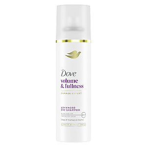 Dove Advanced Dry Shampoo Volume & Fullness Refresh & Revive Flat Hair Without Water for 2 Days of Freshness & Bounce 5 oz