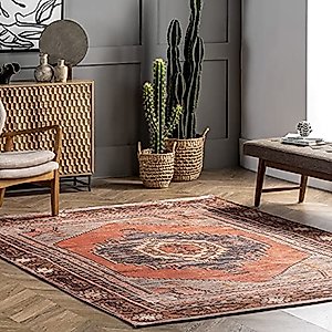 nuLOOM Tena Tribal Area Rug, 3' x 5', Orange
