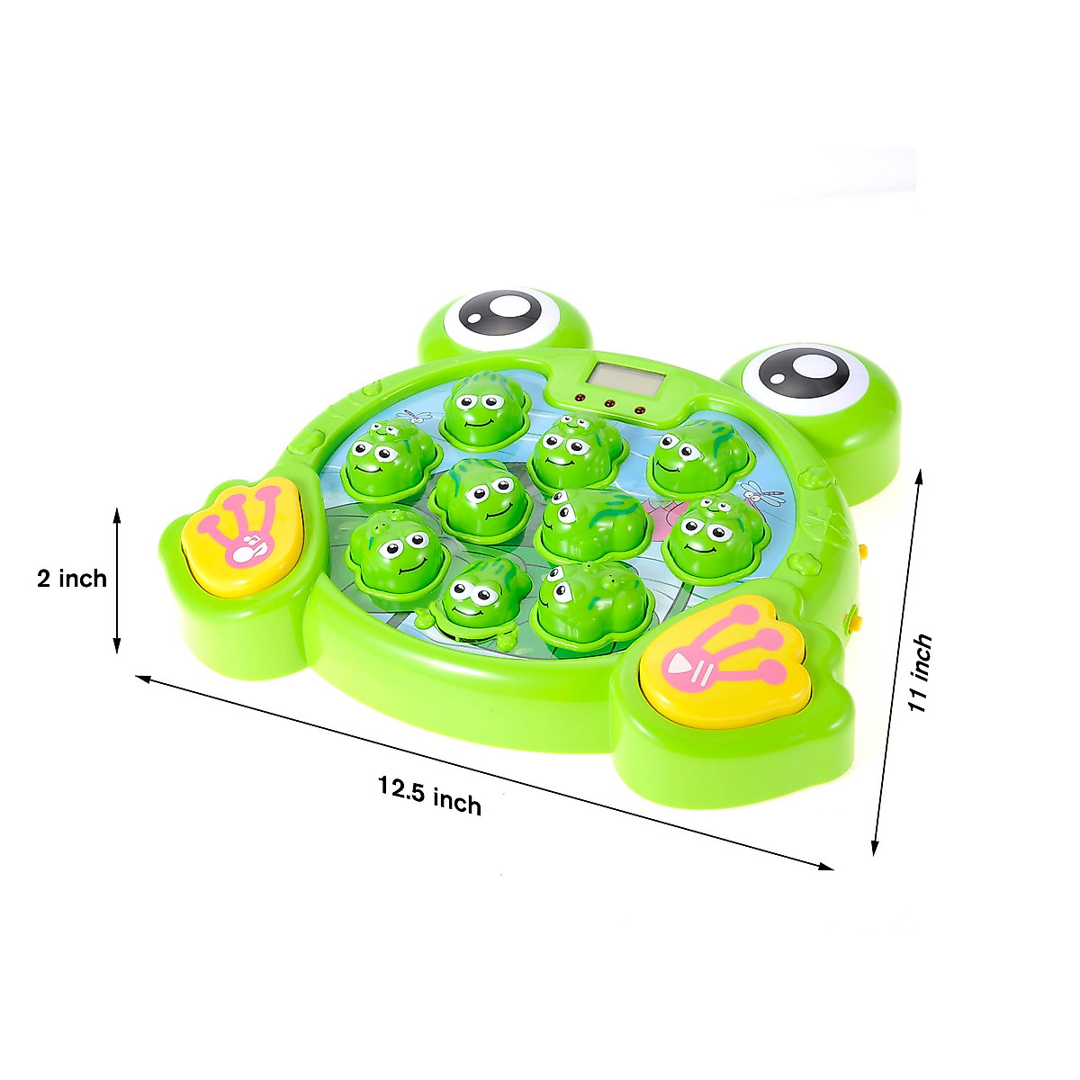 PowerTRC Whack A Frog Game Toys for Toddlers, Whack A Mole Frog Pounding Baby Toy Set with 2 Hammers for 2 3 4 5 Year Old Boy, Birthday Gift for Toddler Boy Toys